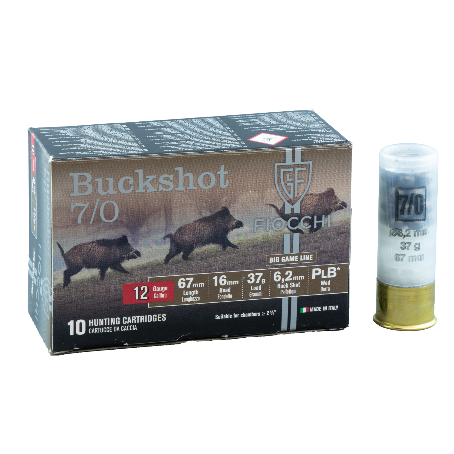Tasco Sales Australia | FIOCCHI 12G BUCKSHOT SSSG 37GM 26 PELLET 6.2MM ...